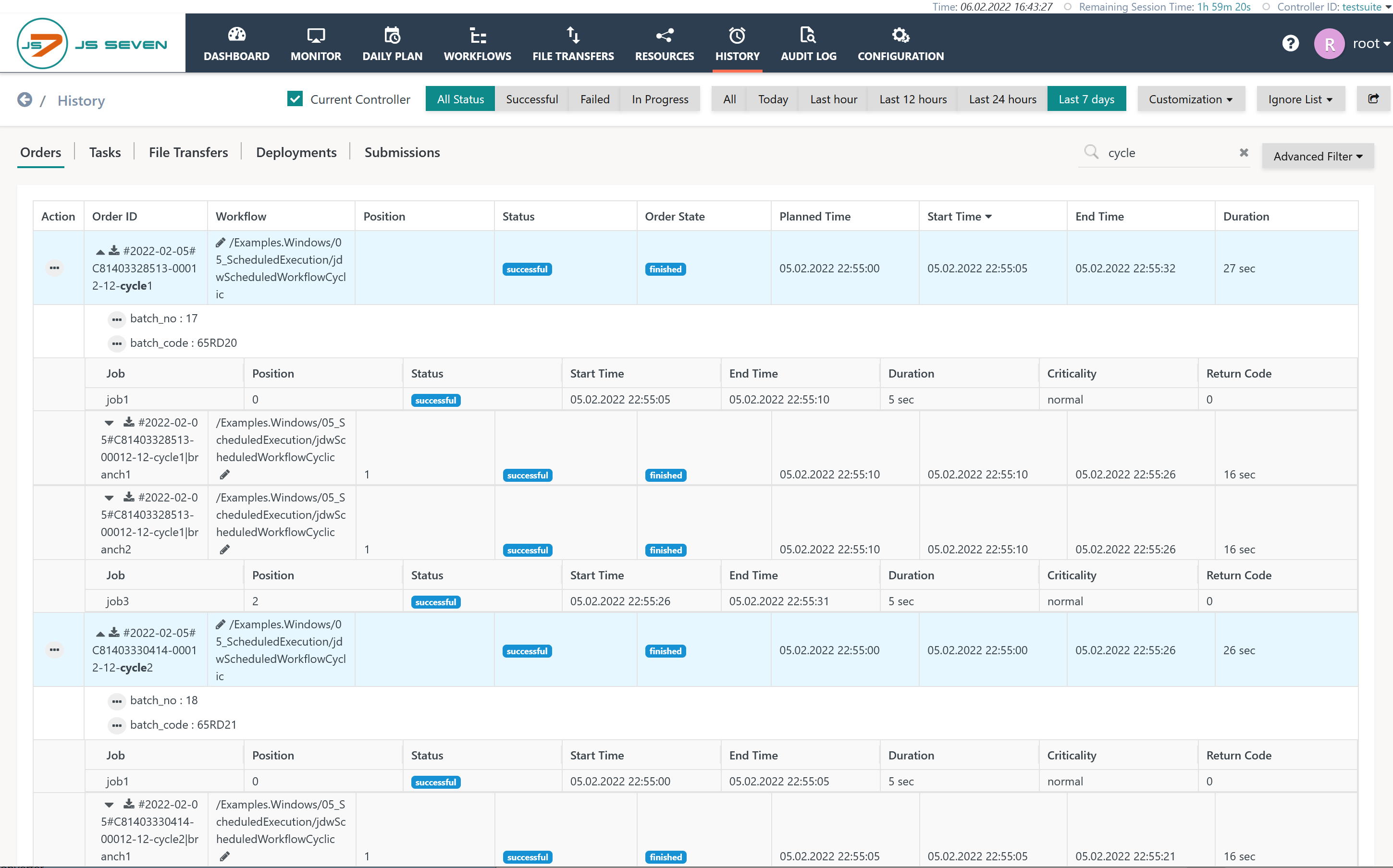 JOC Cockpit User Interface | Software- und Organisations-Service